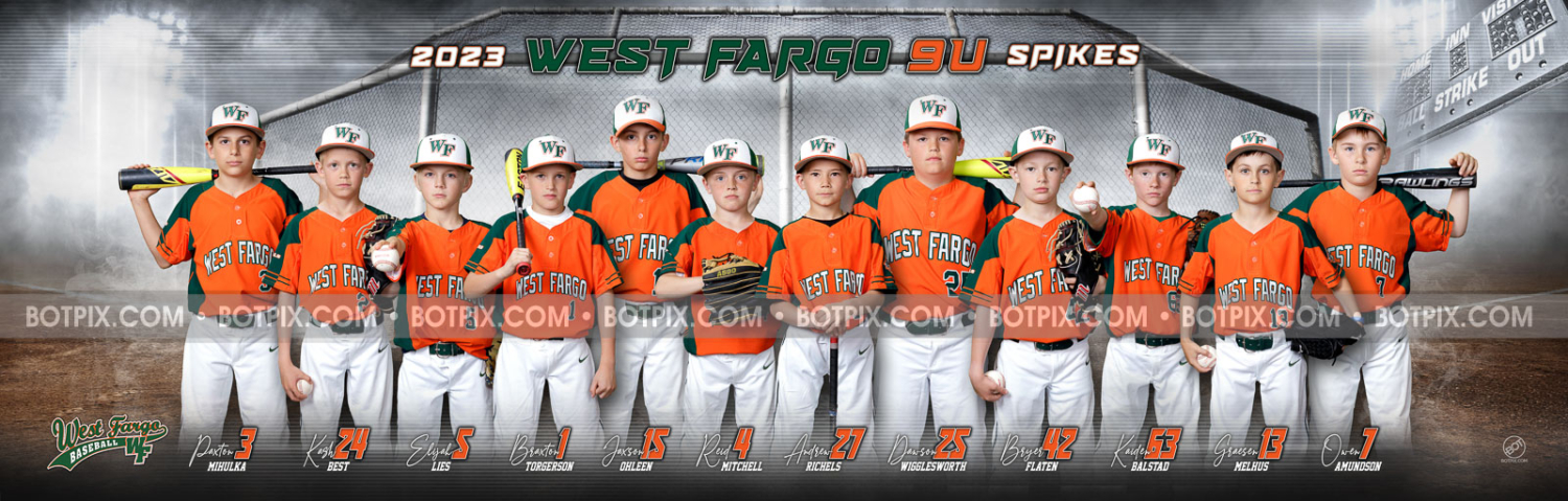 West Fargo 9U Spikes – Team Pano 2023 – BOTpix.com