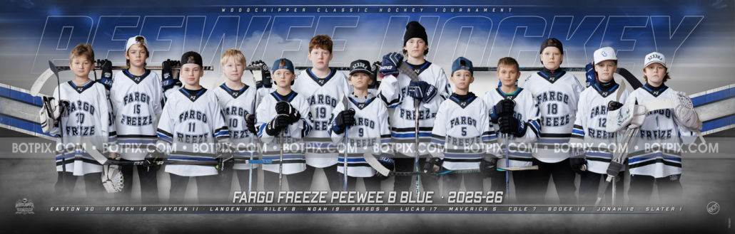 PWB FARGO FREEZE BLUE 2025-26 WOODCHIPPER TEAM PANO – BOTpix.com